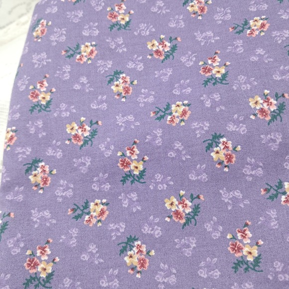Art | Floral Fabric Lavender Small Print Cotton Material Sewing ...